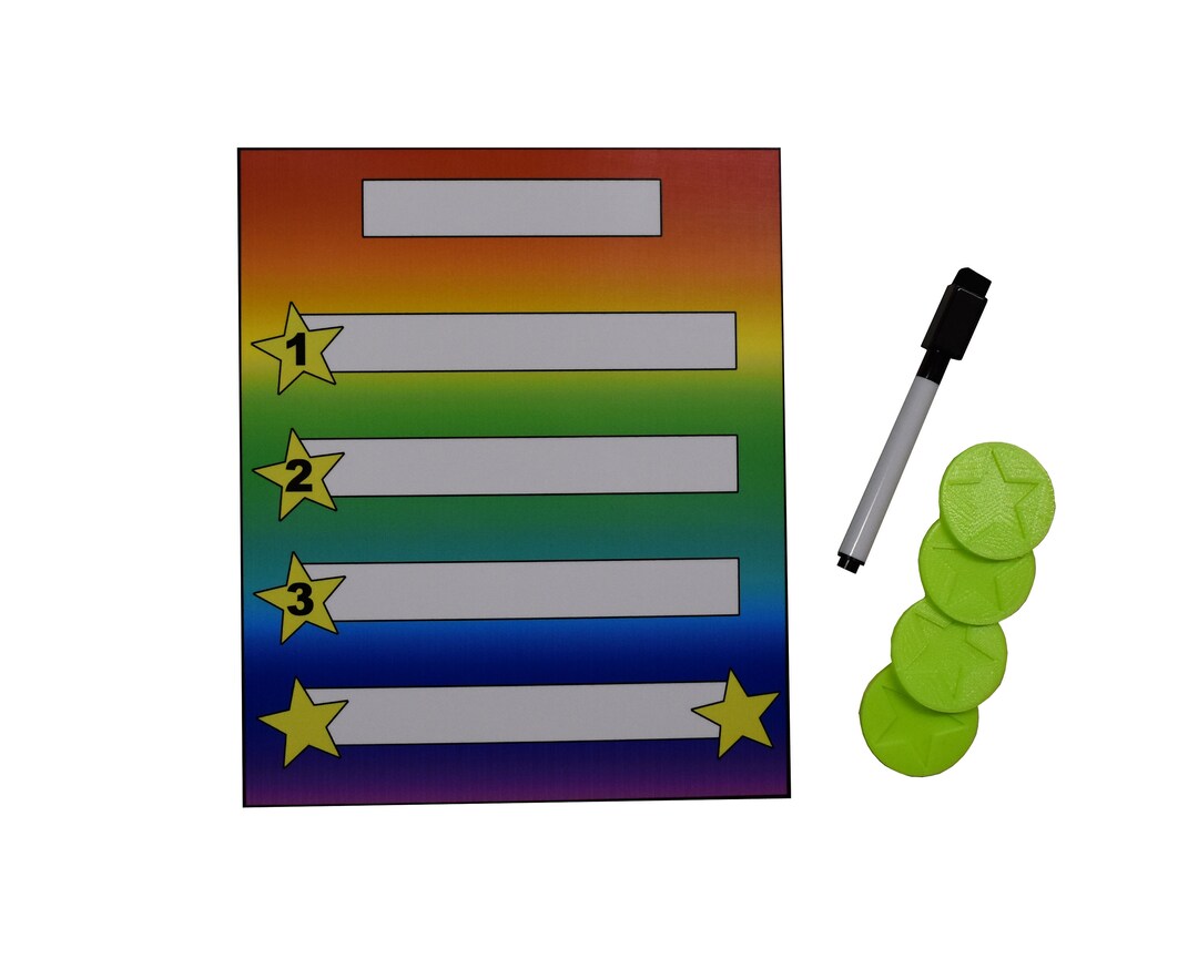 Magnetic Dry Erase Token Reward Behavior Chart - Etsy