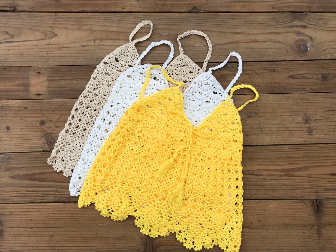 Boho Crochet Bathing Suit Swimwear Bohemia Bikini Top Women - Etsy