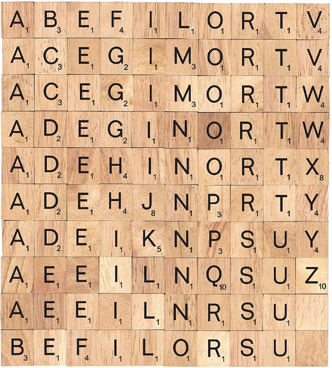 Pick and Mix Wooden Scrabble Tiles Letter With Score Marks - Etsy Canada