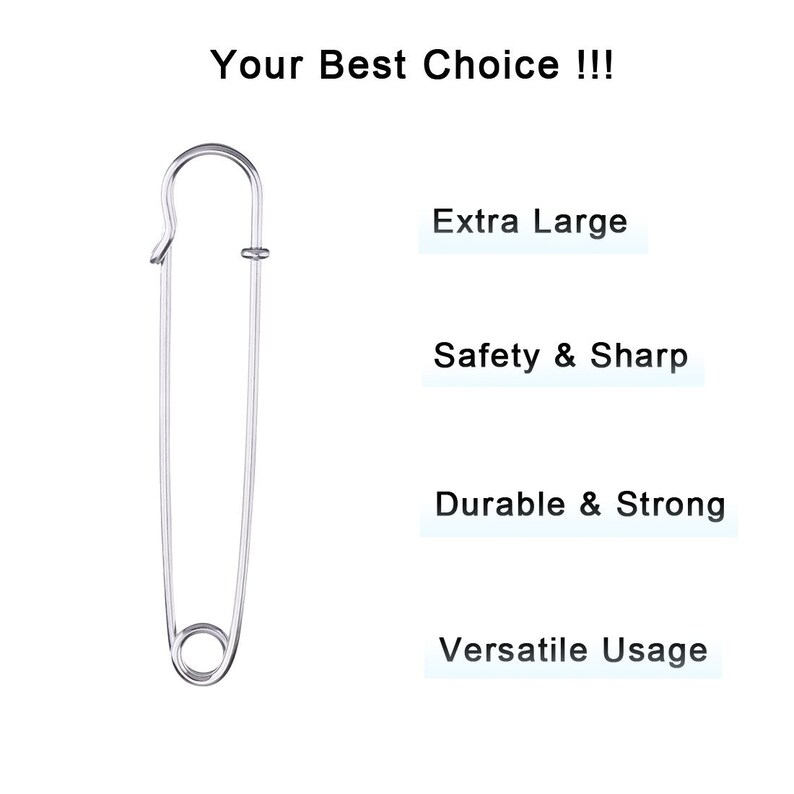 20 Pcs Small Medium Large Heavy Duty Safety Pins Clothing | Etsy