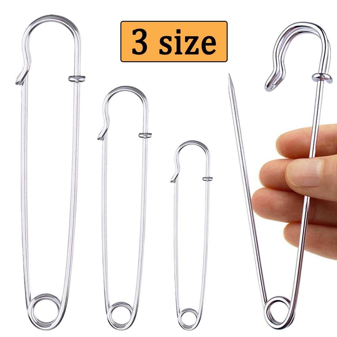 20 Pcs Small Medium Large Heavy Duty Safety Pins Clothing | Etsy