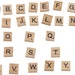 100 Pcs Wooden Scrabble Alphabet Letter Tiles With Score Marks - Etsy