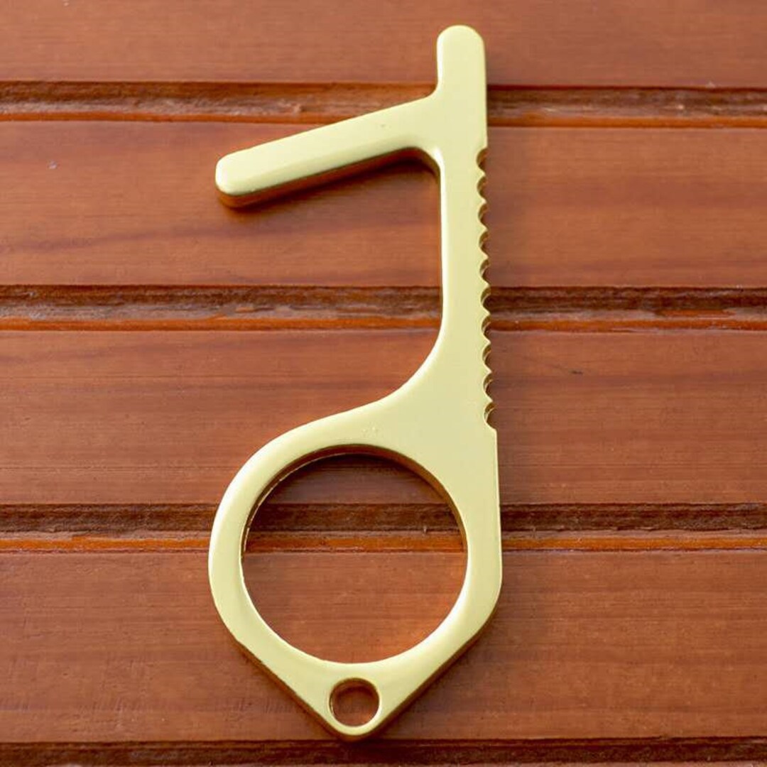 Contactless Safety Door Opener Antimicrobial Hand Tool Brass - Etsy