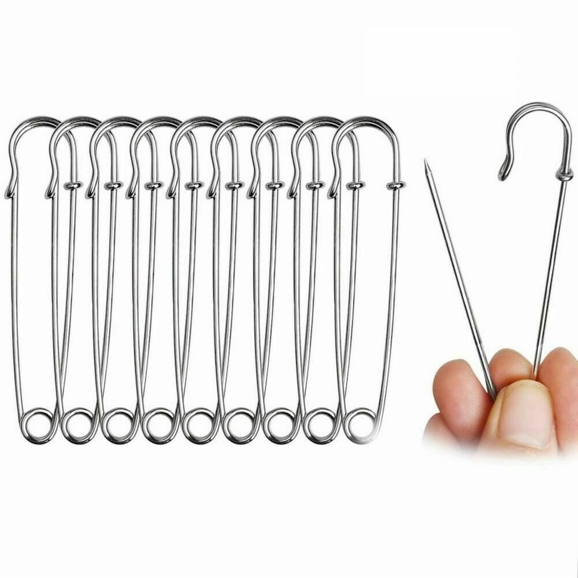20 Pcs Small Medium Large Heavy Duty Safety Pins Clothing | Etsy