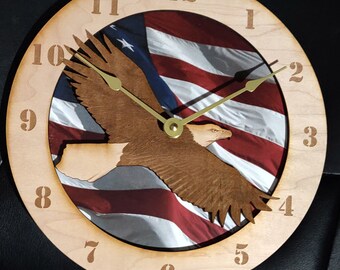 American Eagle Clock | Etsy