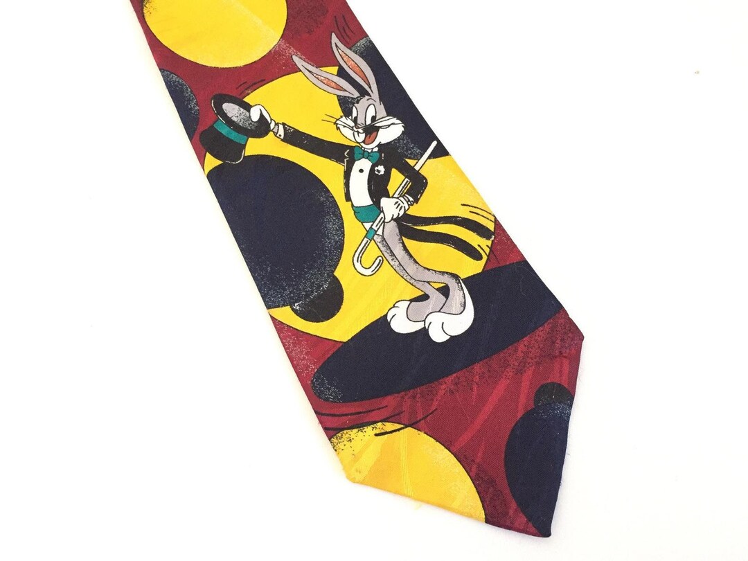 Bugs Bunny Tie Mens Ties Looney Tunes Necktie Mans Tie Show Business ...