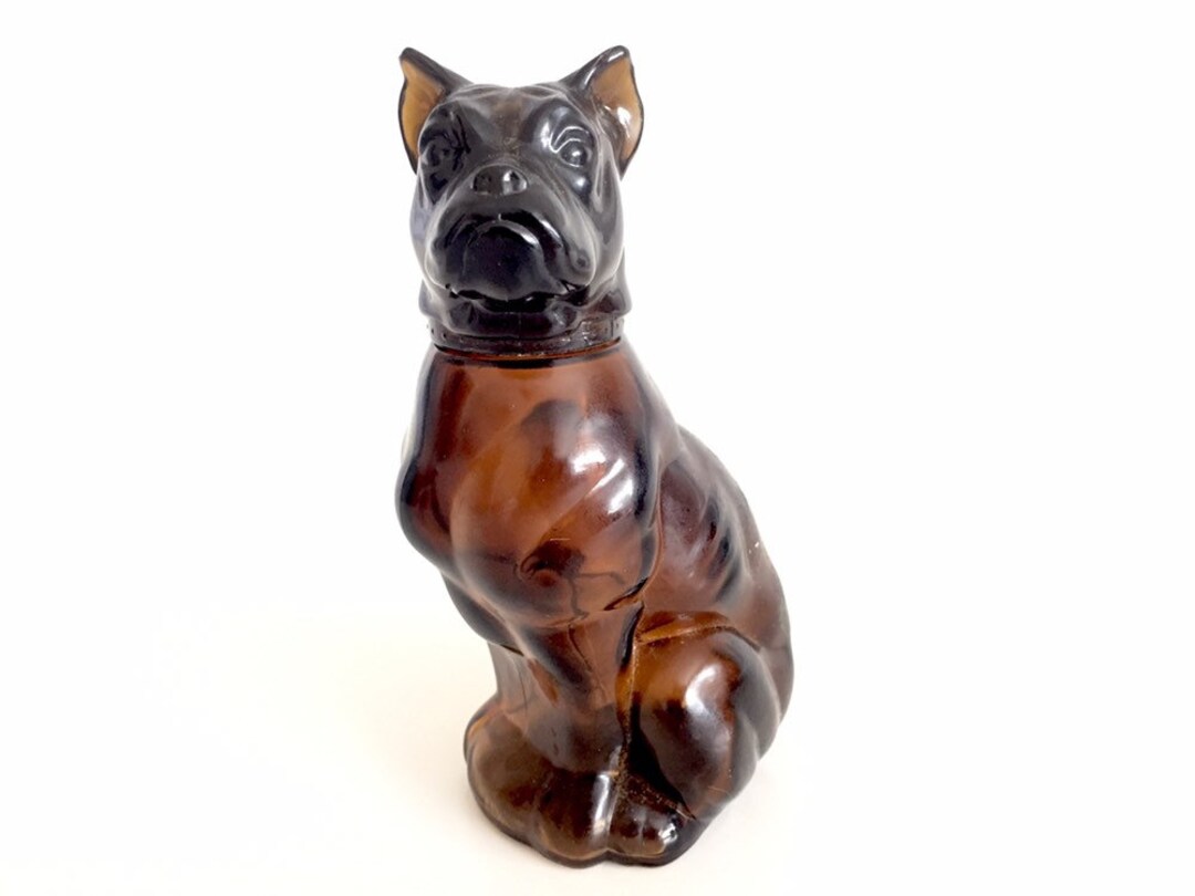 Boxer Dog Bottle Vintage Perfume Bottle Boxer Gifts Boxer Figurine Avon ...