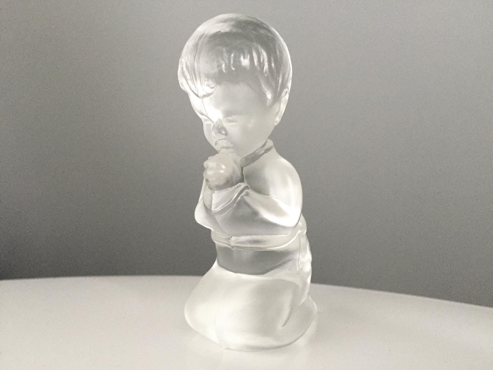 Prayer Boy Figurine Fenton Art Glass Praying Statue | Etsy