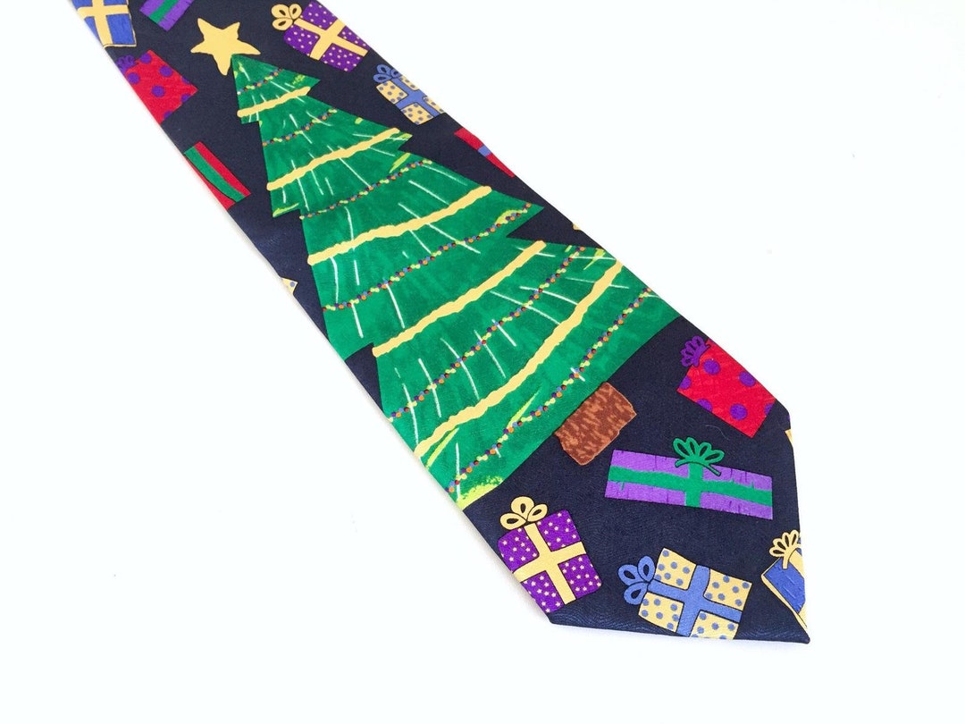 Christmas Tie for Men - Mens Ties - Christmas Tree Necktie - Gift for ...