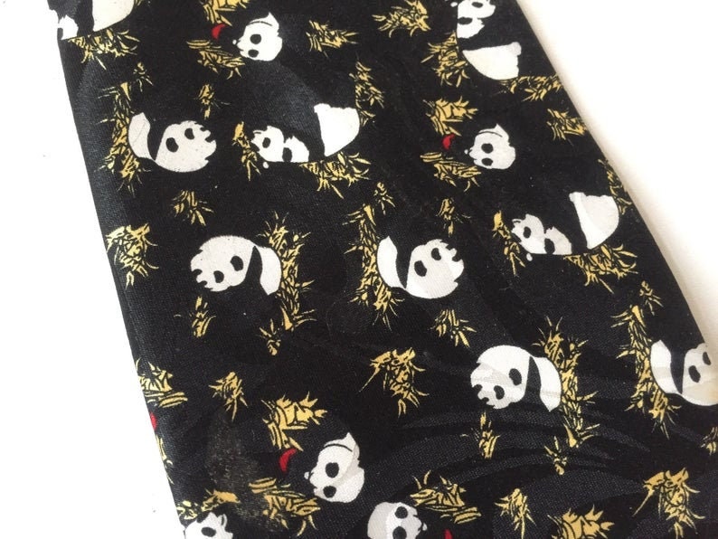 Panda Tie for Men Mens Ties Giant Panda Necktie Chinese Bamboo Neckties ...