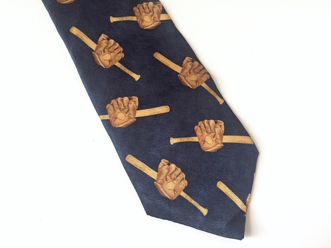 Baseball Tie for Men - Mens Ties - Necktie - Baseball Glove Baseball ...