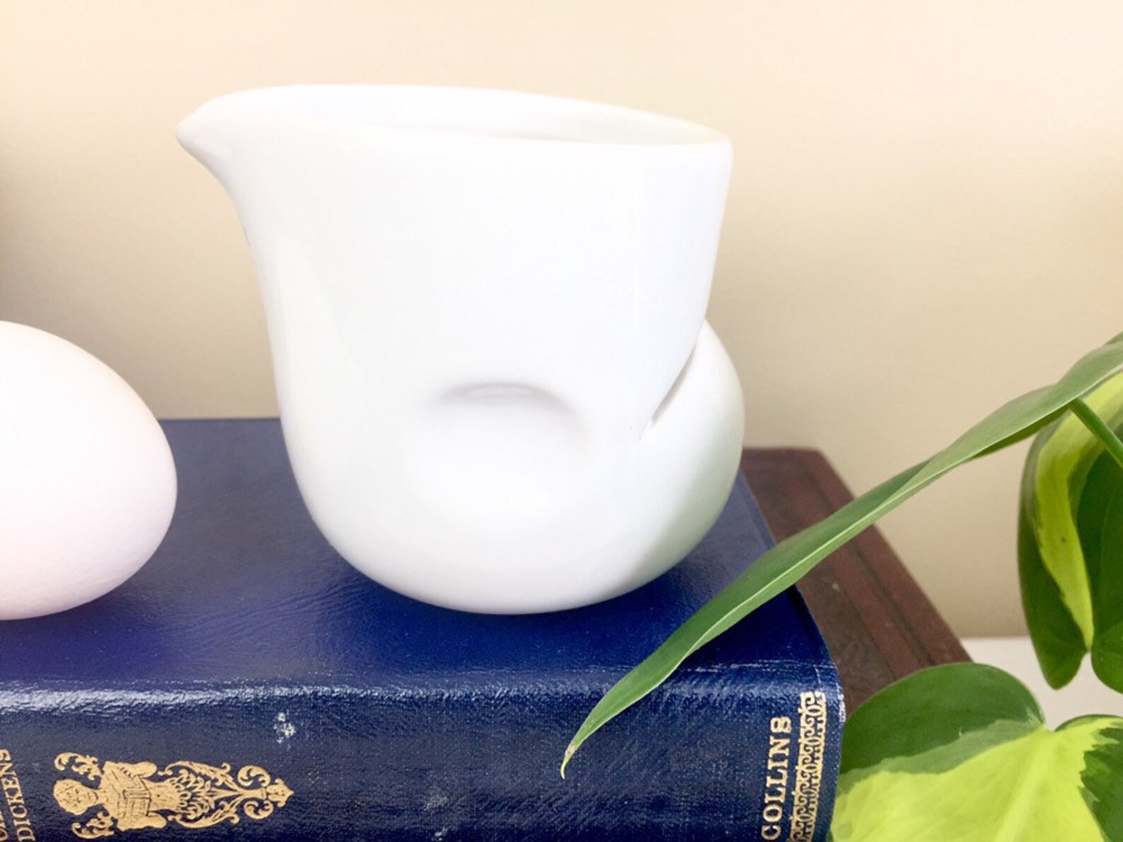 Egg Separator Egg Yolk Separator Art Pottery Kitchen Gadget Ceramic Egg ...