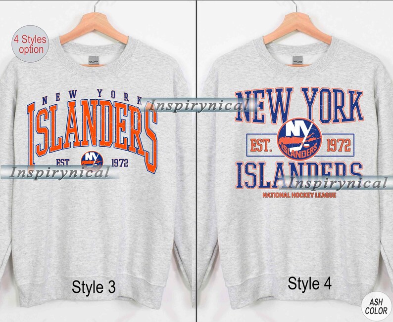 New York Islanders Sweatshirt New York Islanders Crewneck - Etsy