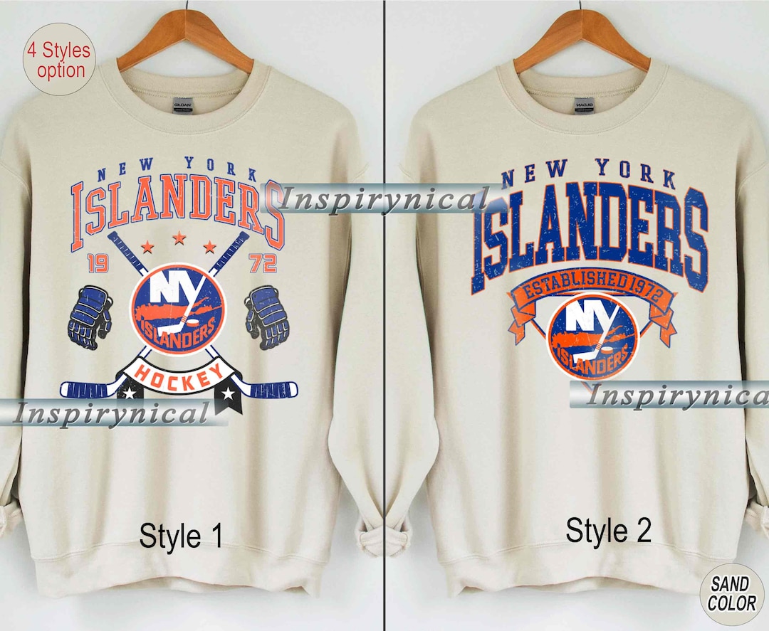 New York Islanders Sweatshirt New York Islanders Crewneck - Etsy