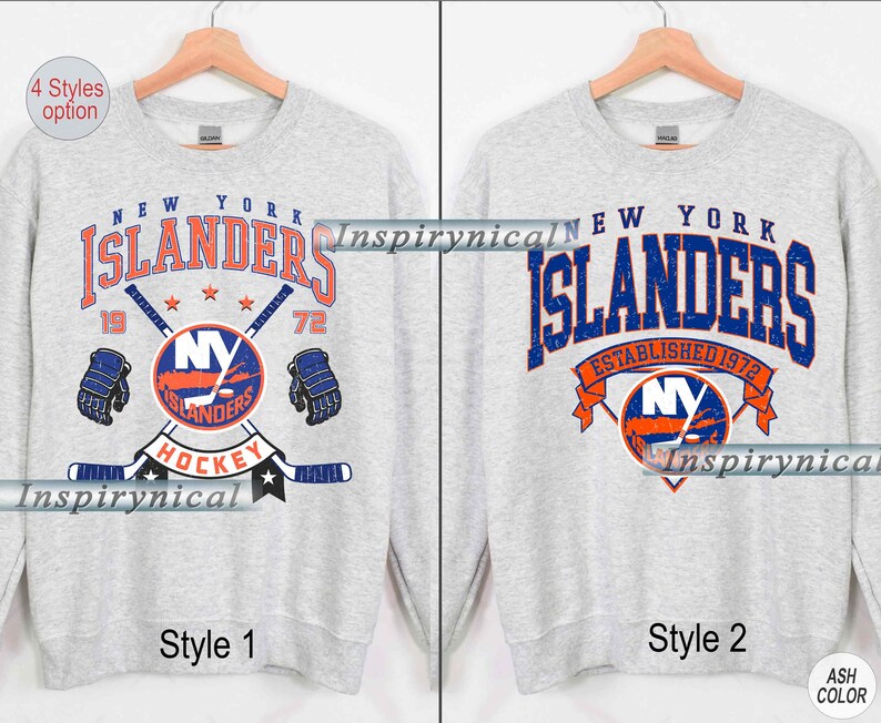 New York Islanders Sweatshirt New York Islanders Crewneck - Etsy