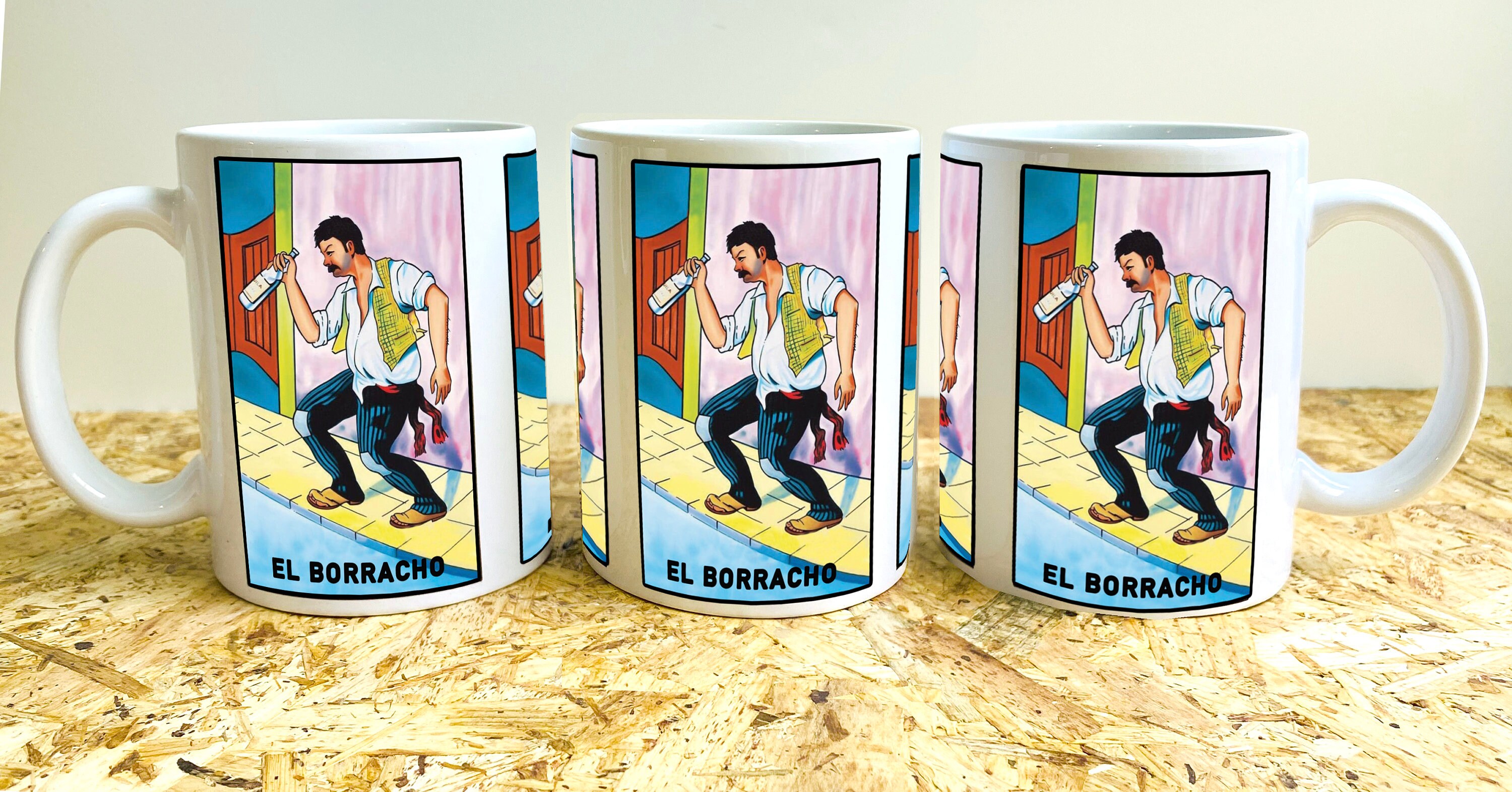 El borracho Mug, Mexican loteria El Borracho coffee mug, Mexican ...