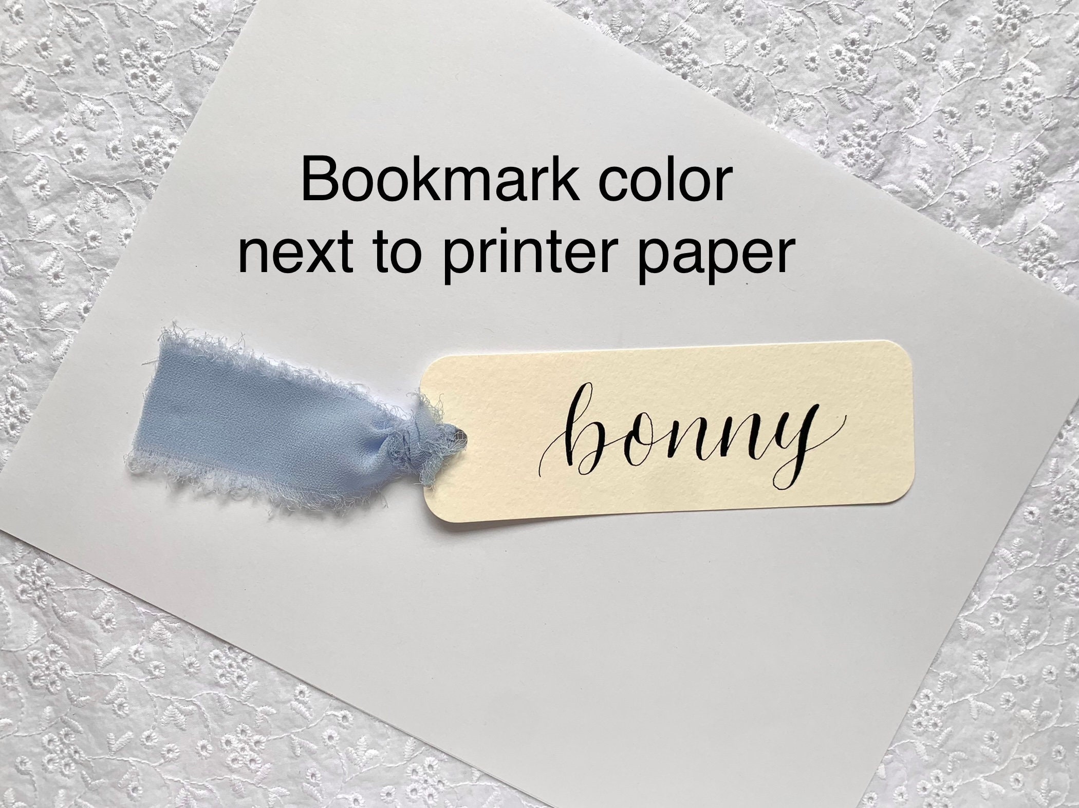 Custom Calligraphy Bookmark, Personalized Pointed Pen Name Tag, Fringe ...