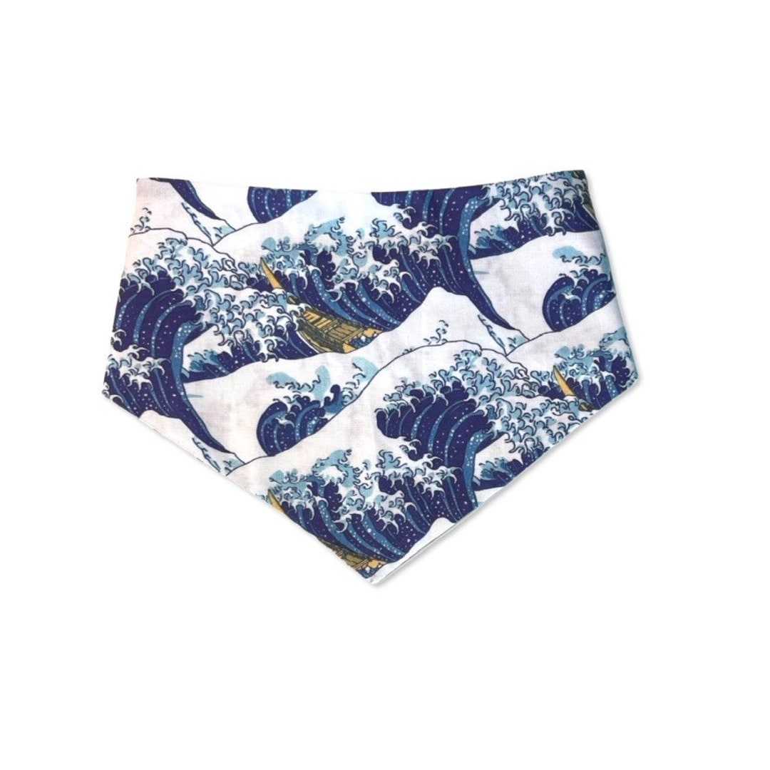 Dog Bandana, Great Wave, Japanese Great Wave Bandana, Great Wave Dog ...
