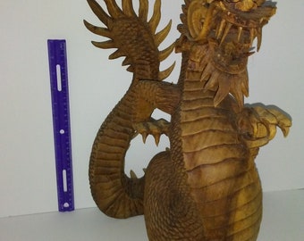 Limited Edition Ebony Wood Dragon Earrings 2g 0g 00g