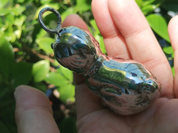 Antique Silver Collectible Baby Rattle "puppy dog" fr… - Gem