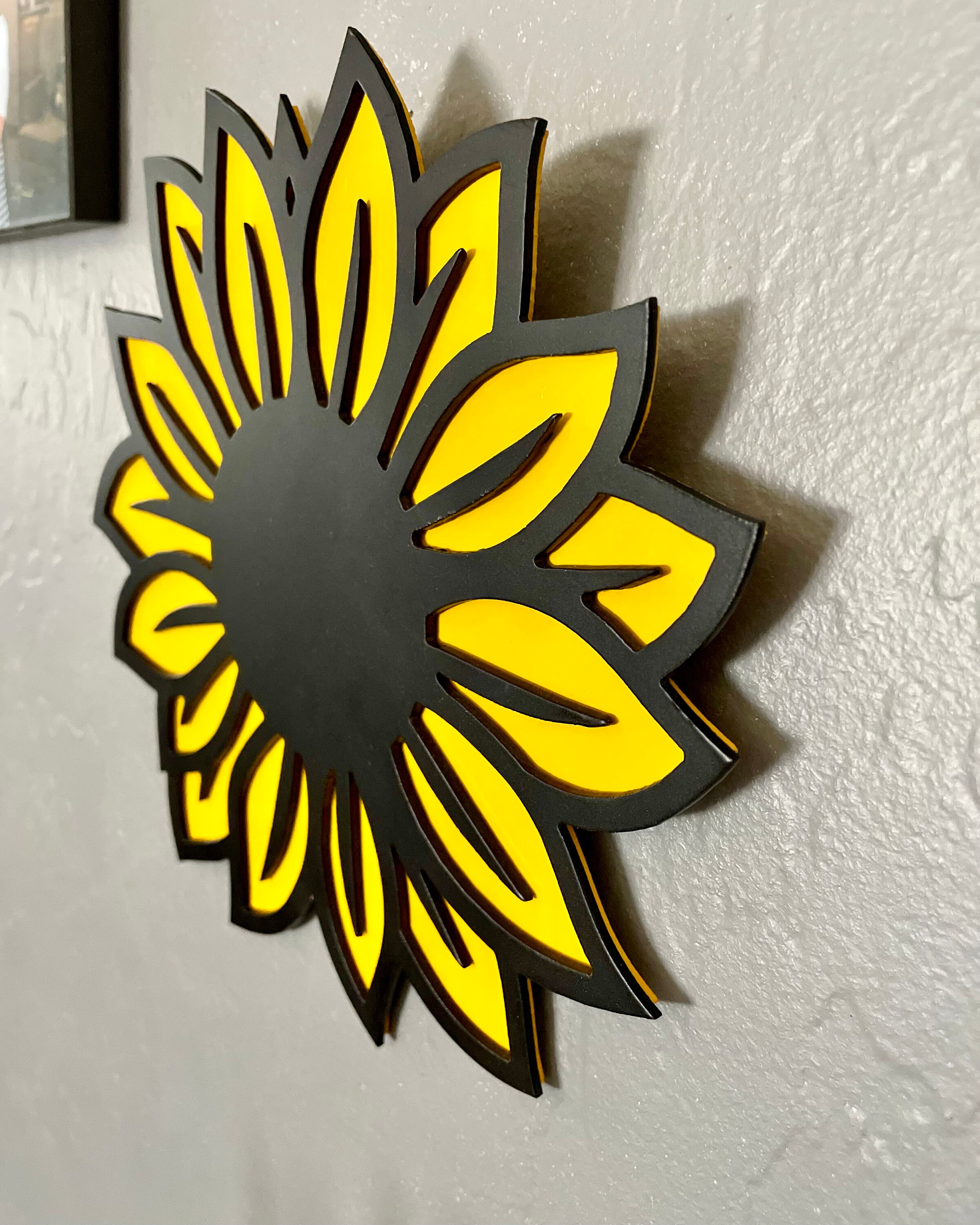 Sunflower Metal Art - Etsy