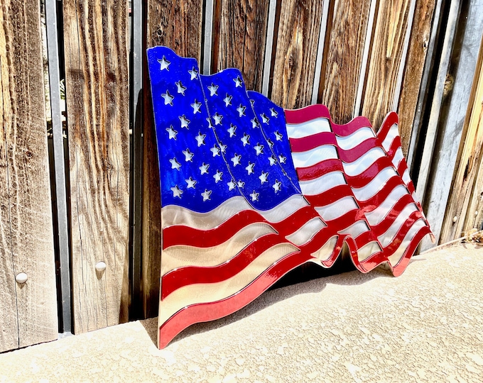 American Flag Wall Metal Sign - Etsy