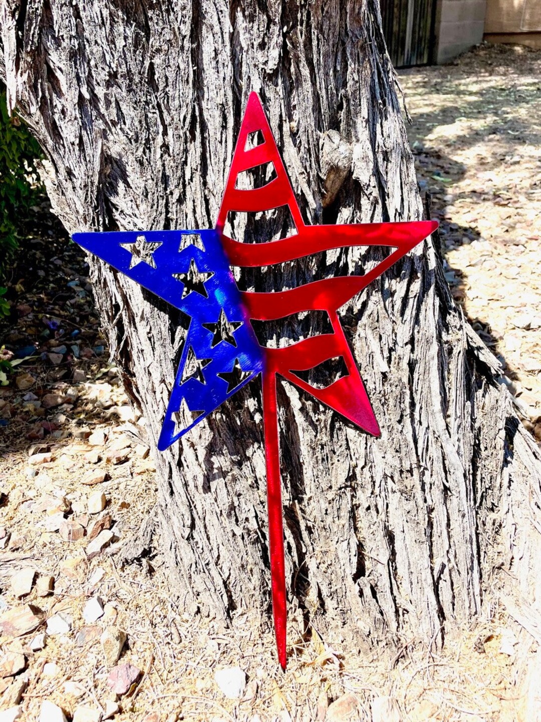 Star Flag Garden Stake - Etsy