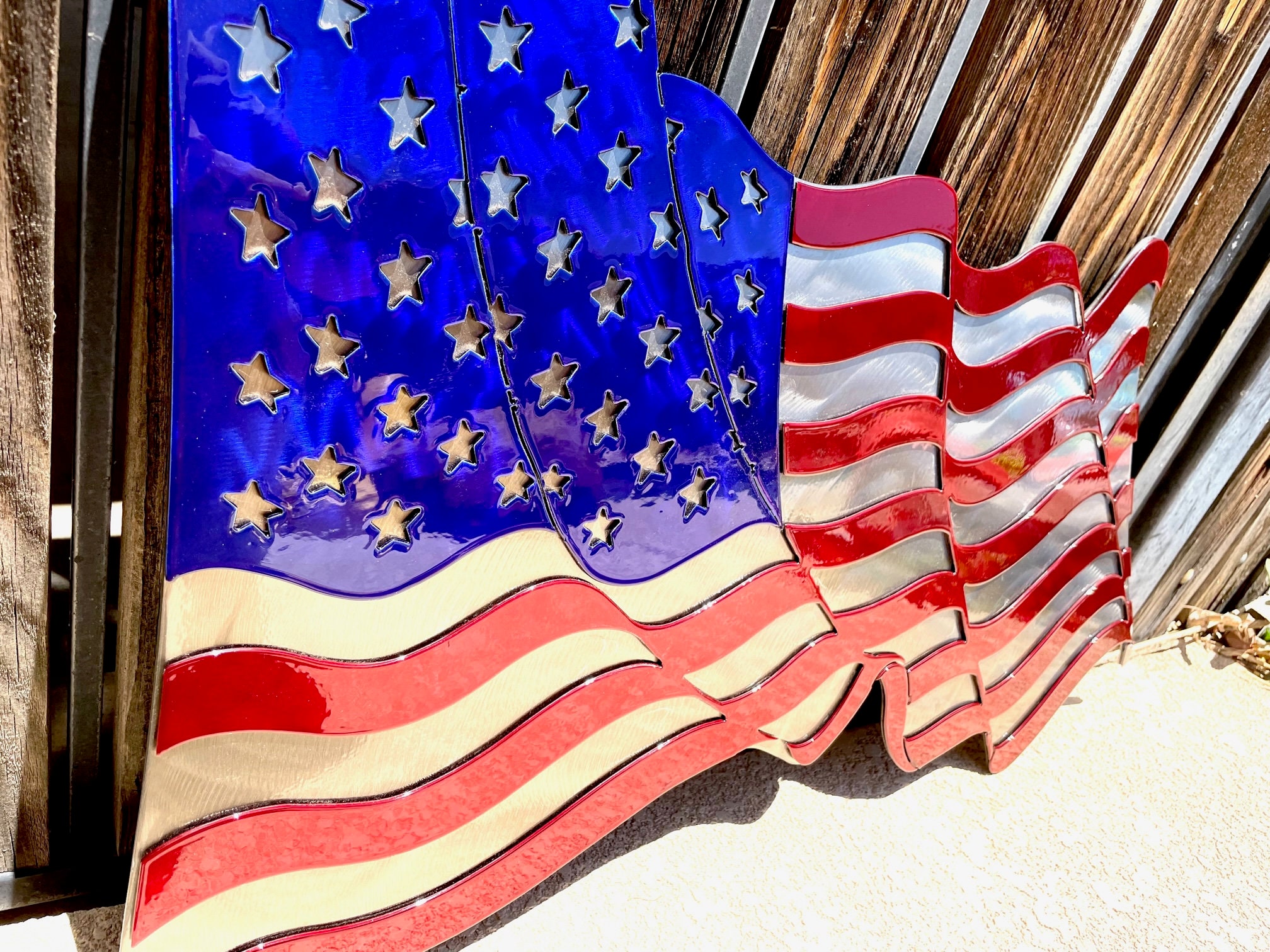 American Flag Wall Metal Sign - Etsy