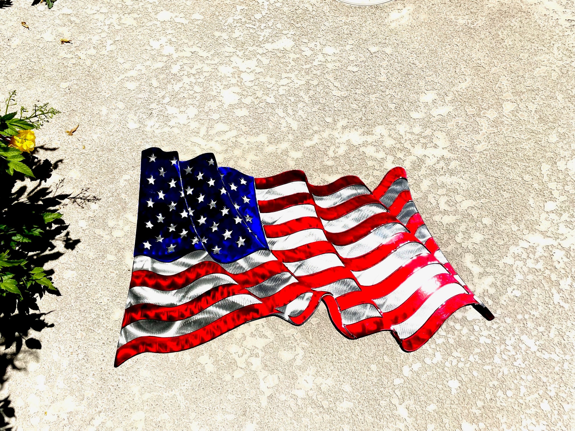 American Flag Wall Metal Sign - Etsy