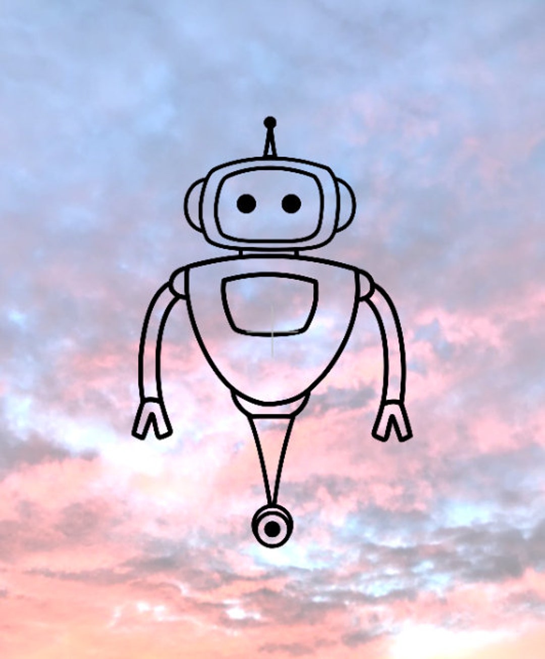 Decal / Robot / Robot Decal / Custom Vinyl / Vinyl Designs / Robot ...