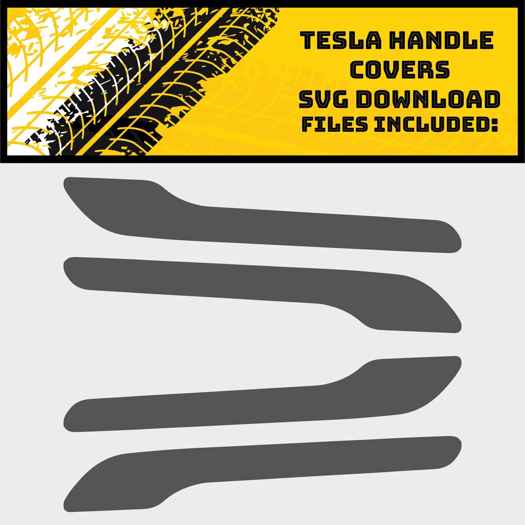Tesla Model 3 Door Handle Decal Template- Digital Download ONLY- Svg ...