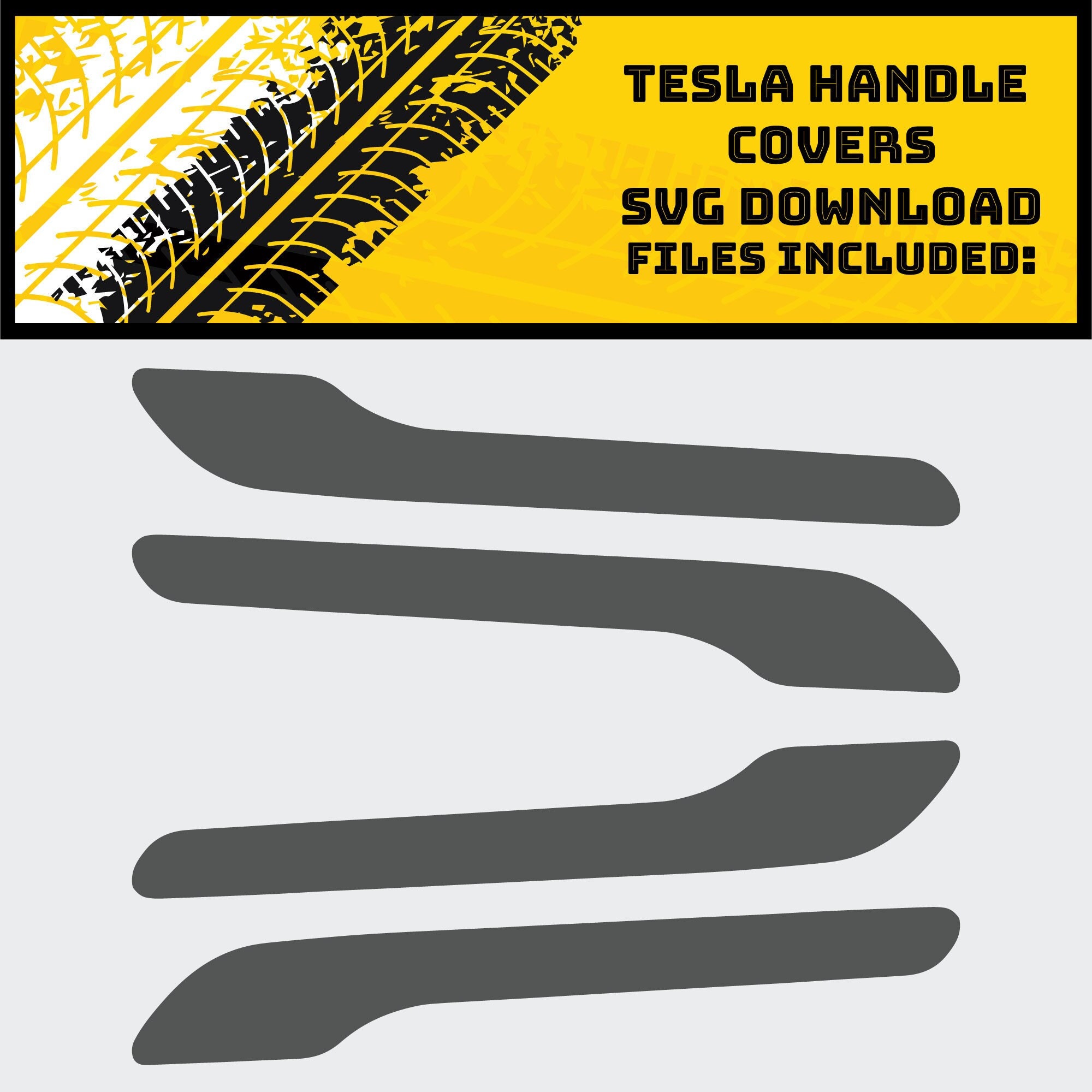 Tesla Model 3 Door Handle Decal Template- Digital Download ONLY- Svg ...