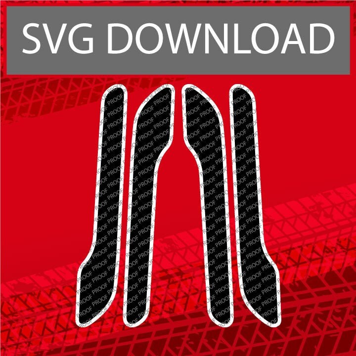 Tesla Model 3 Door Handle Decal Template Digital Download | Etsy