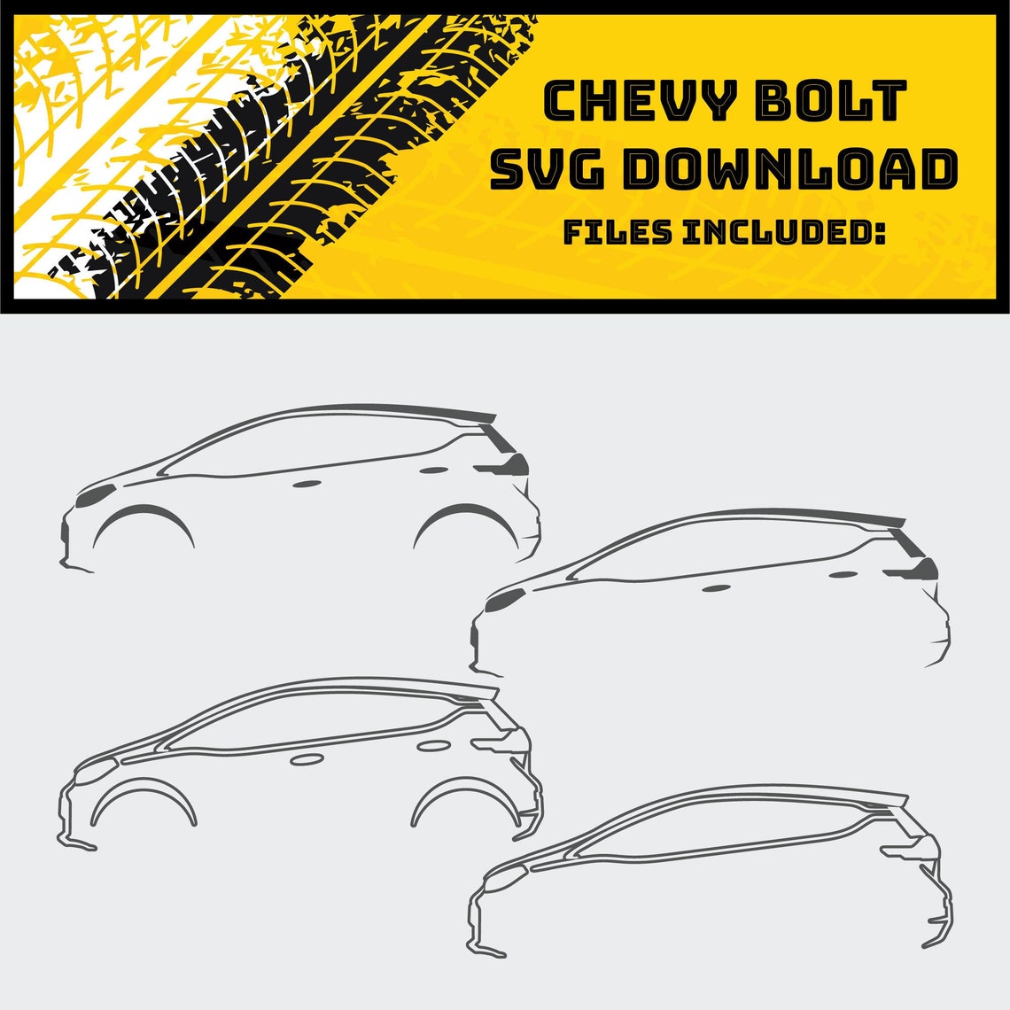 Chevrolet Bolt EV Inspired Digital Download for Vinyl Cutting Machine ...