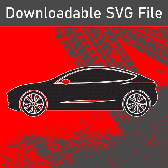Tesla Model 3 Inspired Digital Download | Etsy