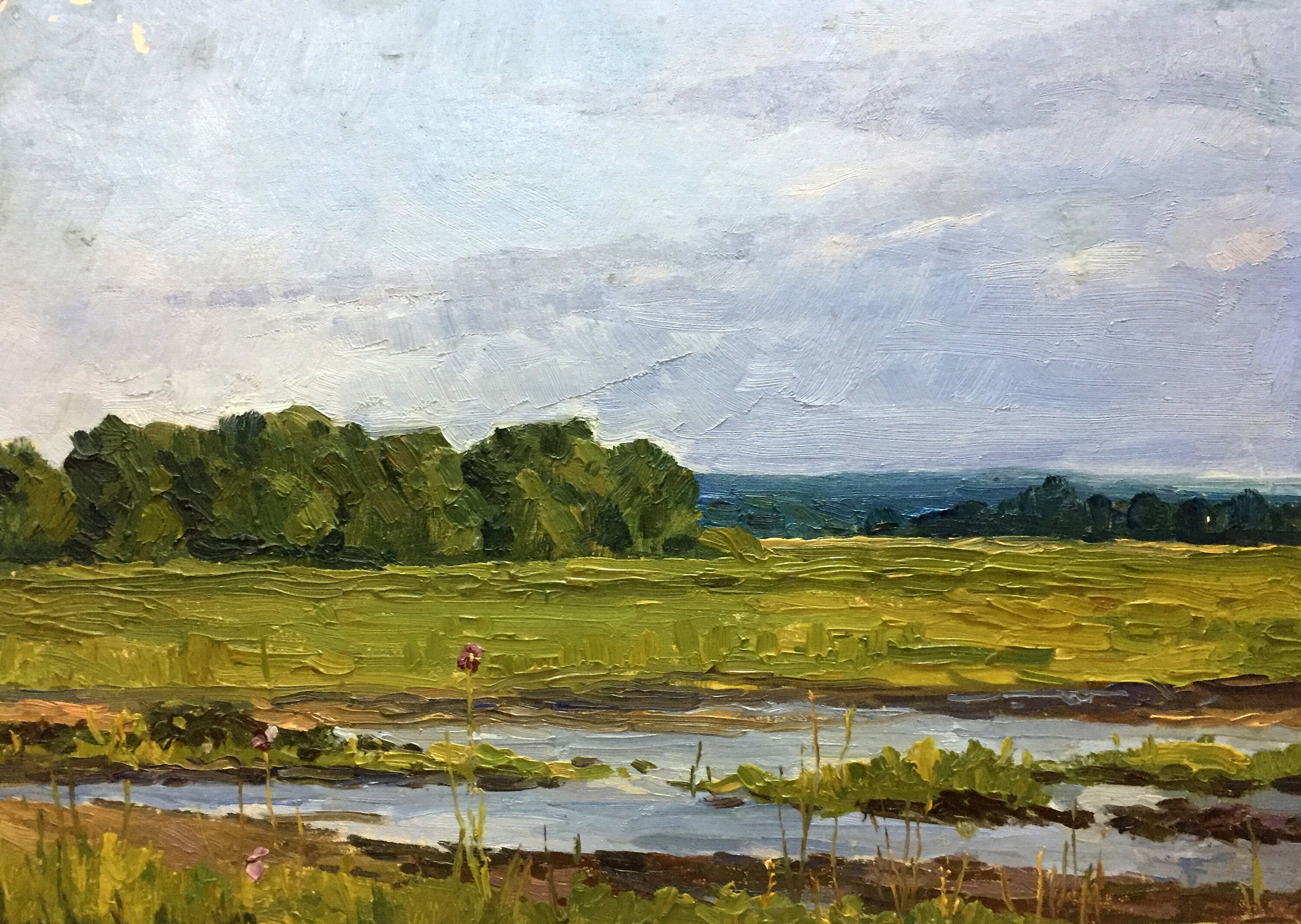 Oil Painting Morass Chernyshevsky Petr Akimovich Original - Etsy