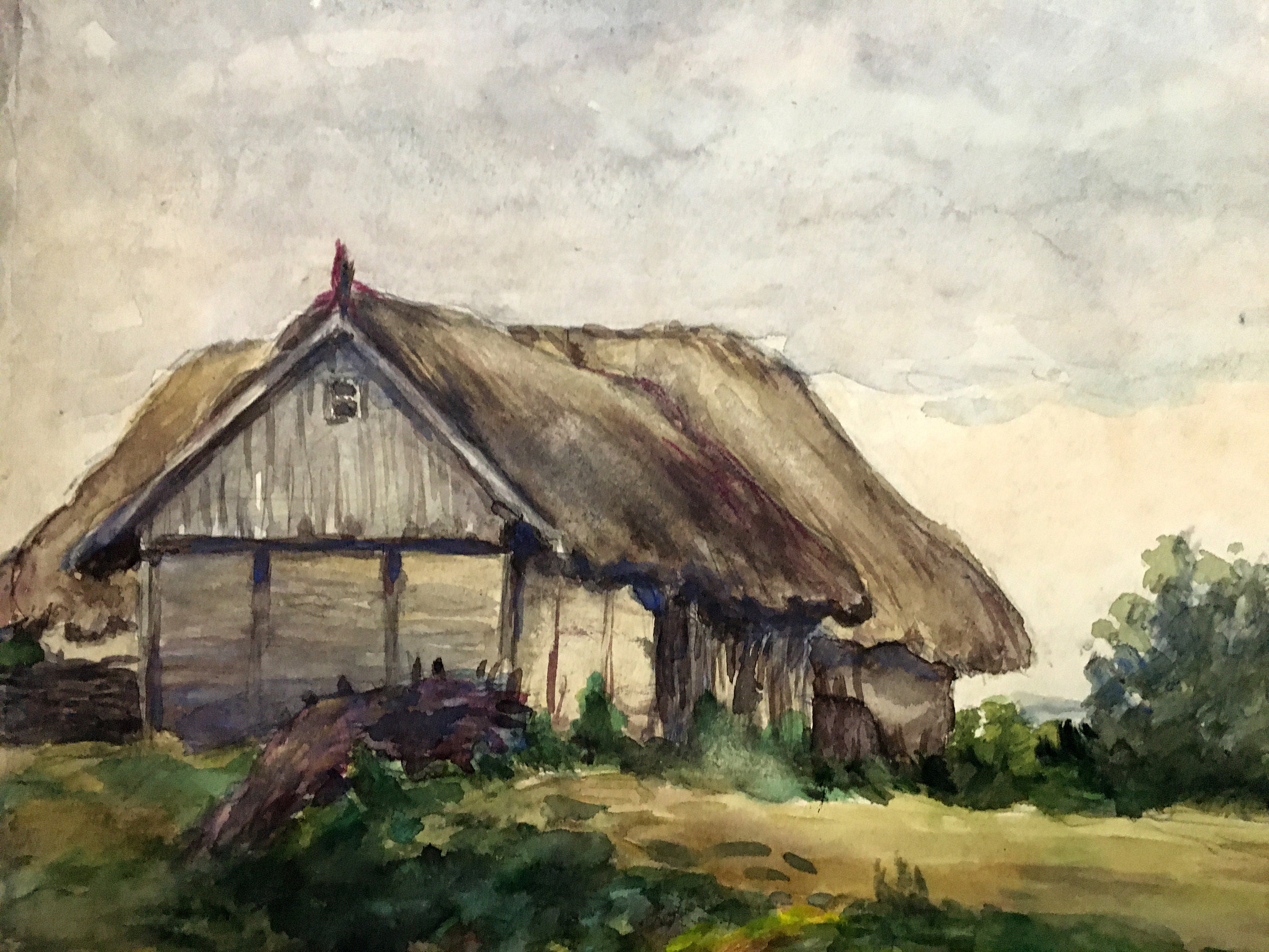 Watercolor Paintings Of Hut