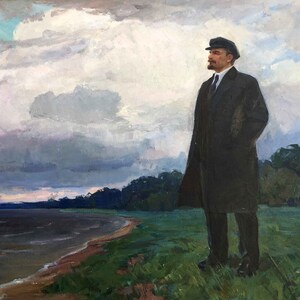 Oil Painting Lenin in Spill Yudenko Lyudmila Vladimirovna Art Work ...