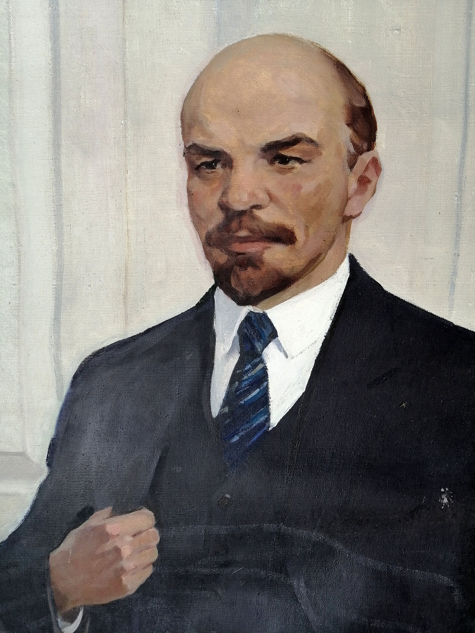 Social Realism Oil Painting Portrait of Lenin Unknown Artist - Etsy