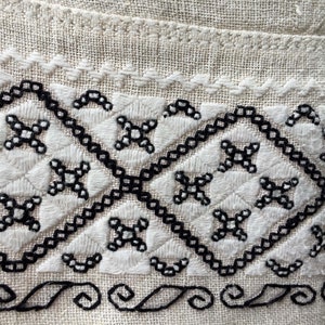 Black and White Embroidered Shirt Ukrainian Vyshyvanka in Diffucult ...