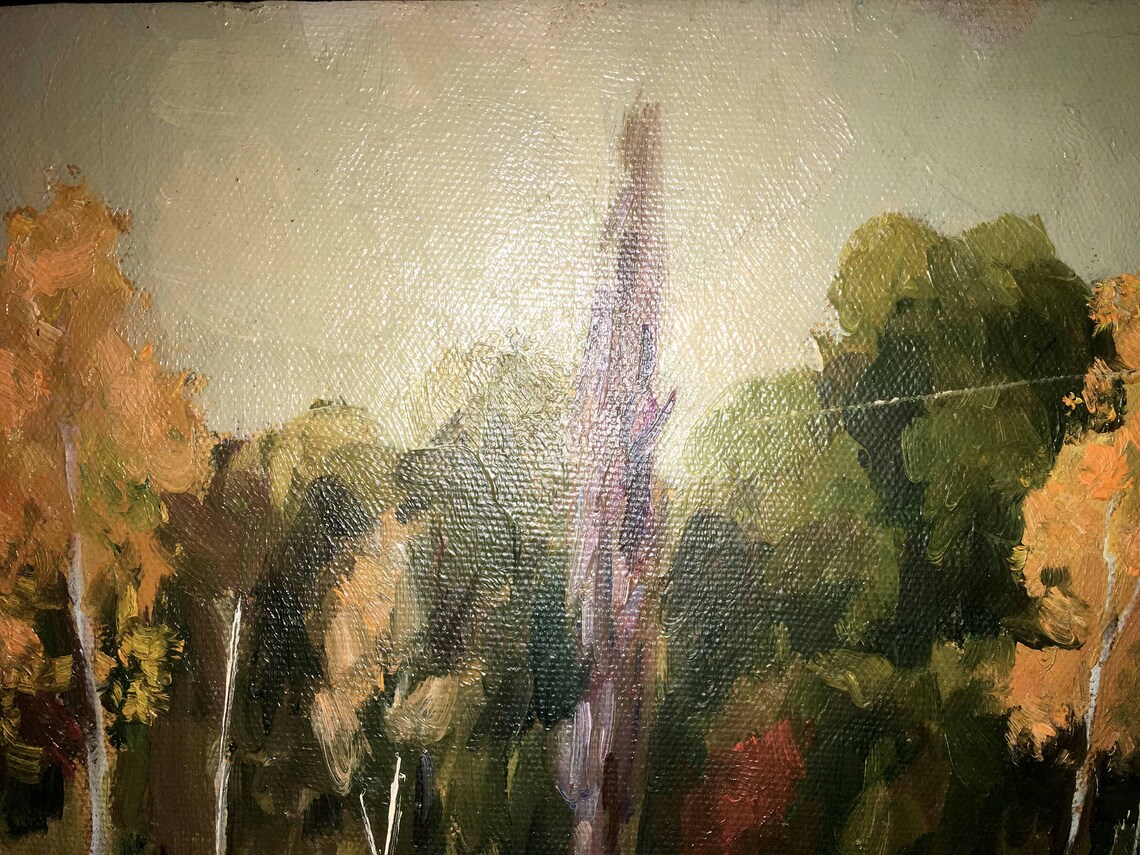 Edge of the Fores Oil Painting Lednev Dmitry Art & - Etsy
