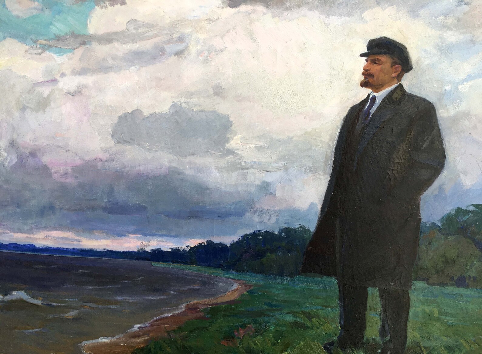 Oil Painting Lenin in Spill Yudenko Lyudmila Vladimirovna Art - Etsy