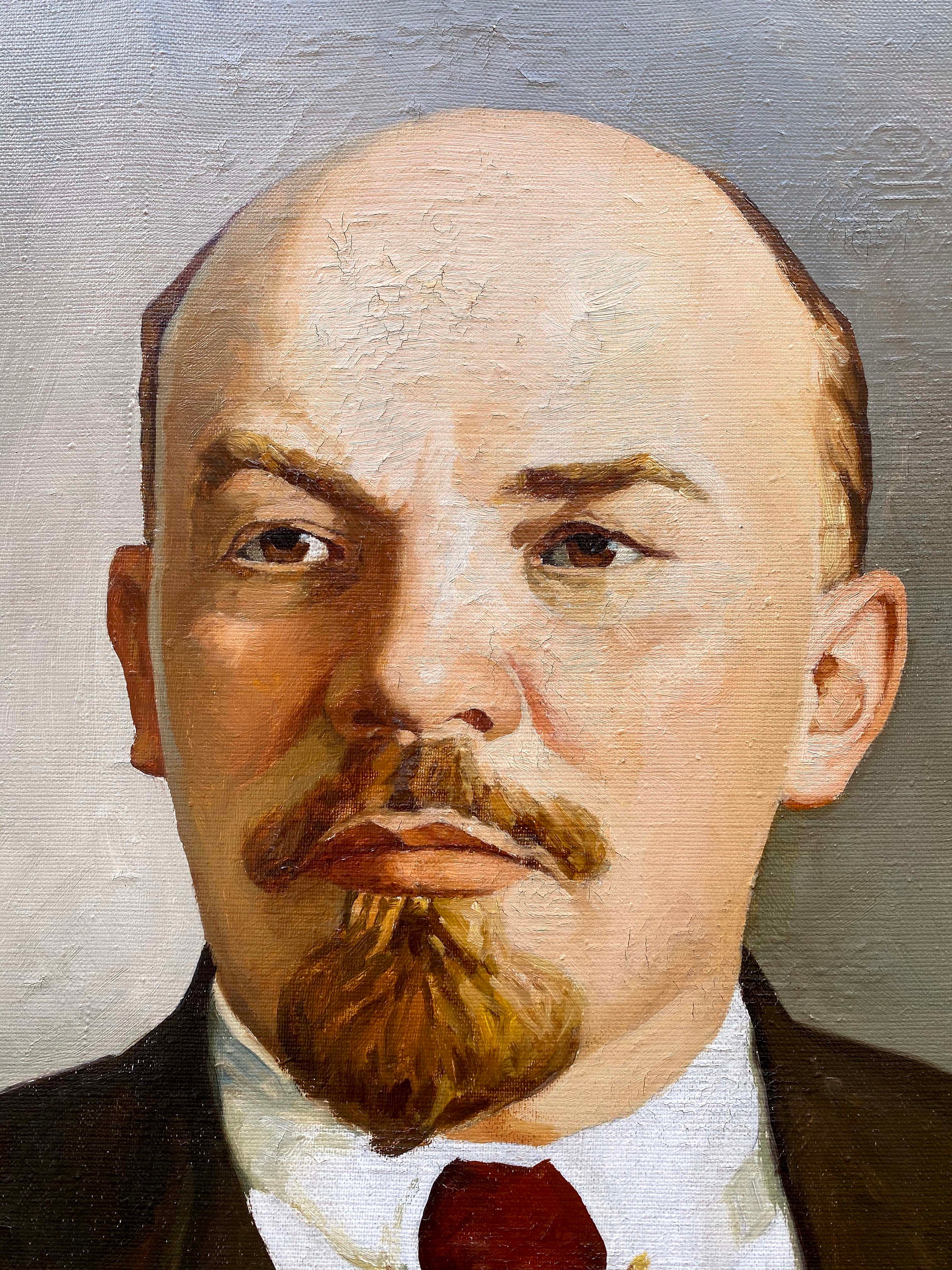 Oil Painting Portrait of Lenin Unknown Artist Original Picture | Etsy