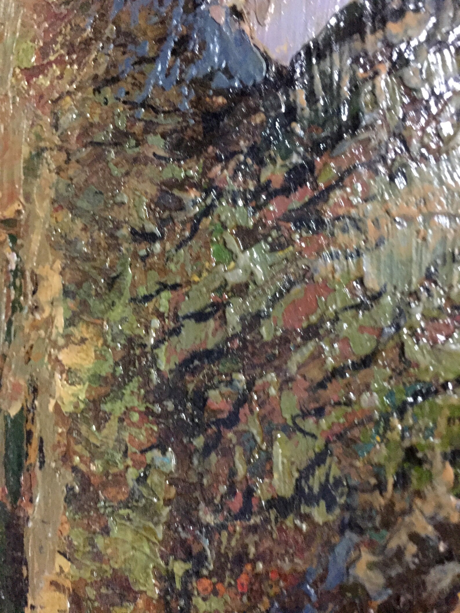 Oil painting Evening is coming original picture painter | Etsy