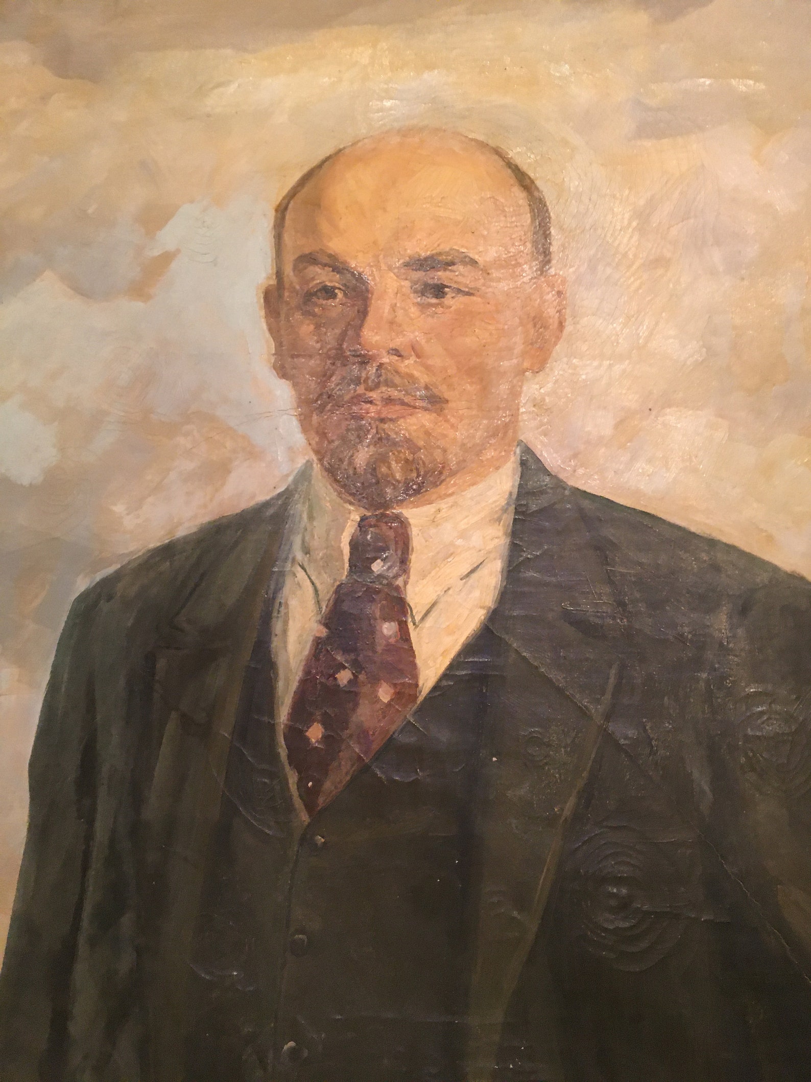 Oil Painting Portrait of Lenin Dzhus Lyudmila Timofeyevna | Etsy
