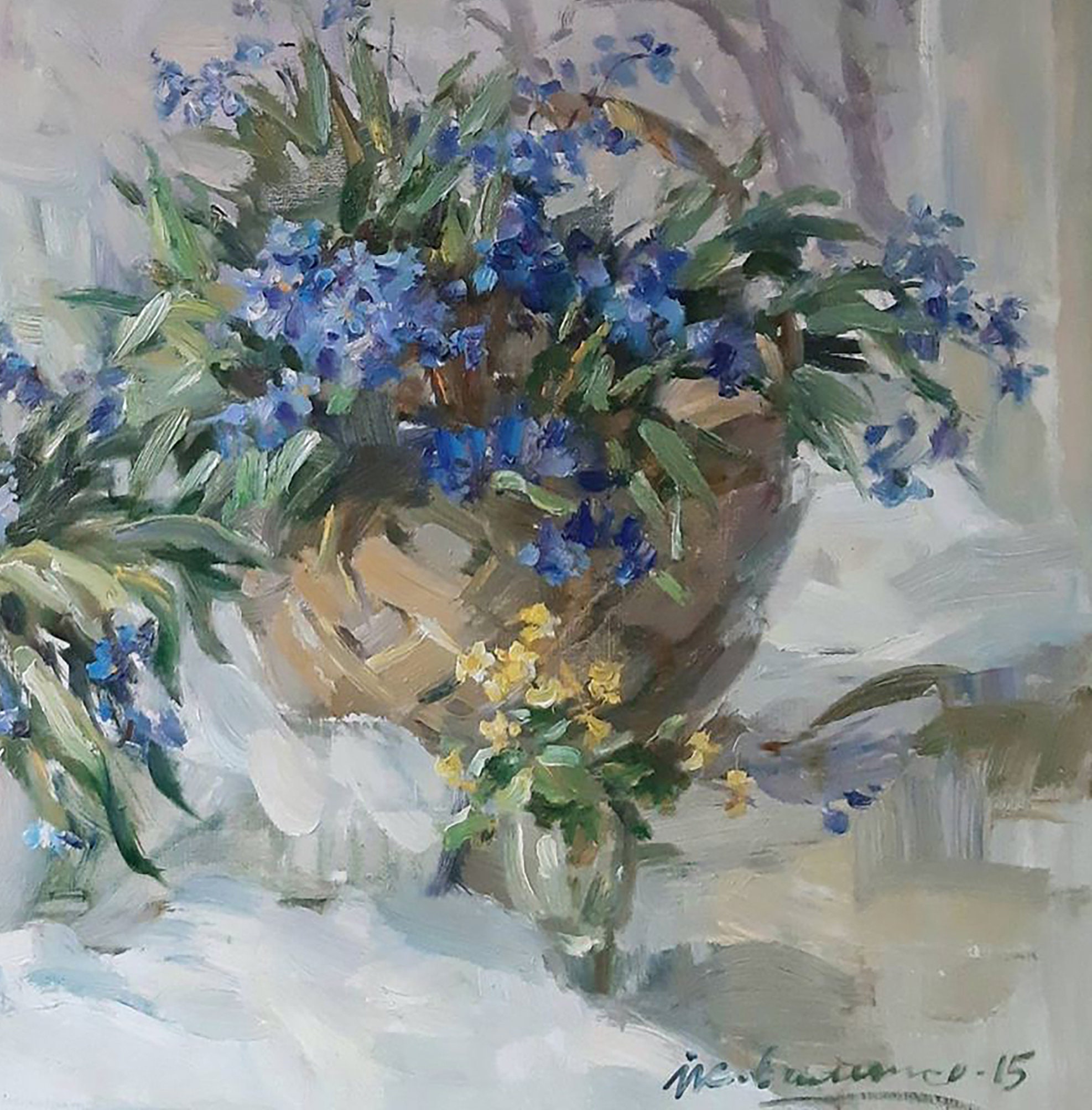 Oil Painting Bouquet of Flowers Kovalenko Ivan Mikhailovich - Etsy