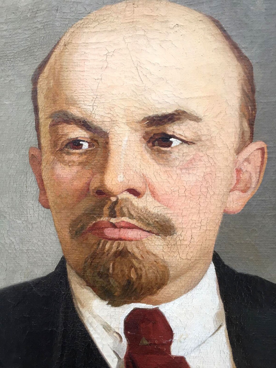 Social realism oil painting Portrait of Lenin Nasedkin Anatoly | Etsy