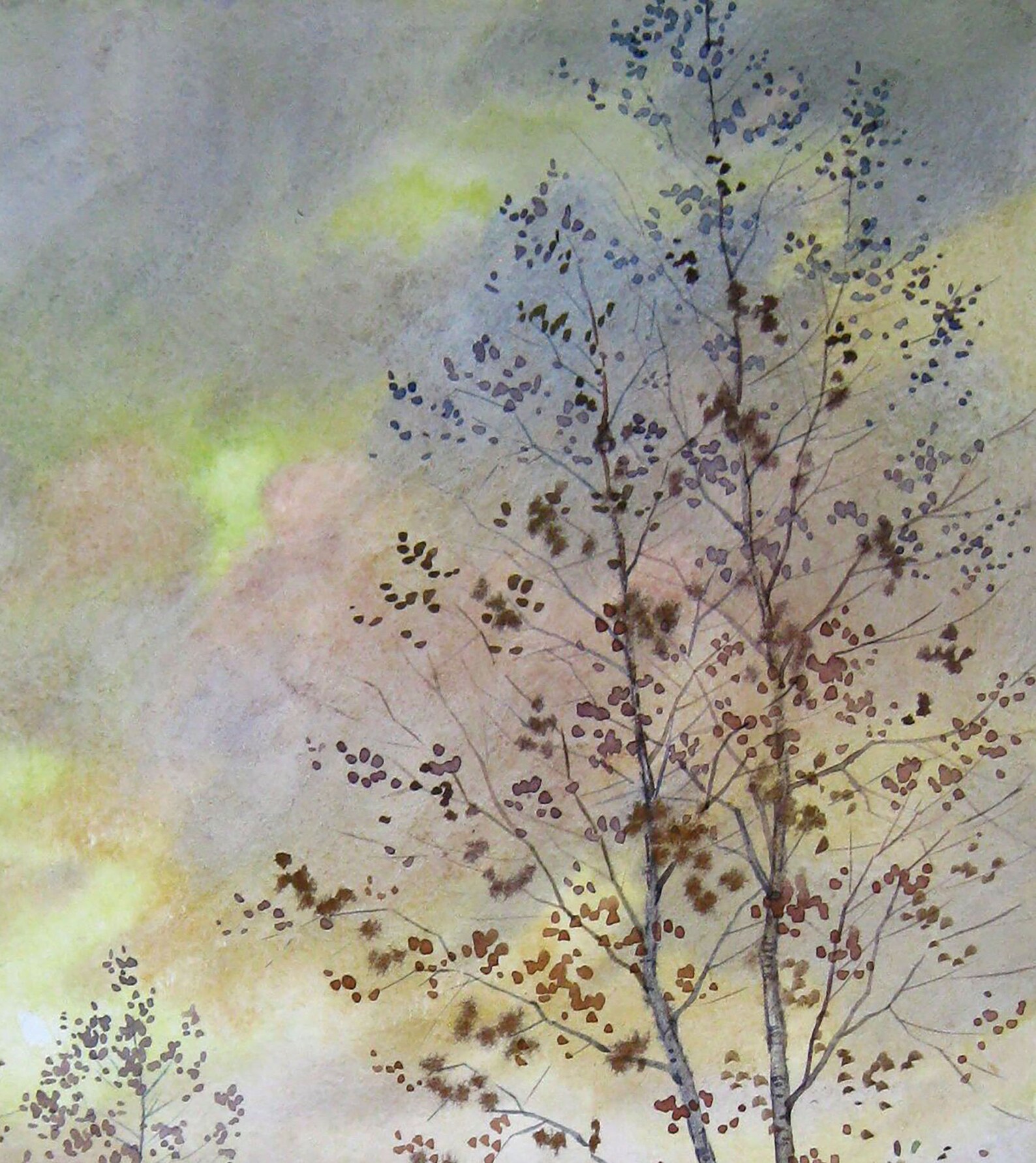 Watercolor Painting in October Kalebets Valery Original - Etsy