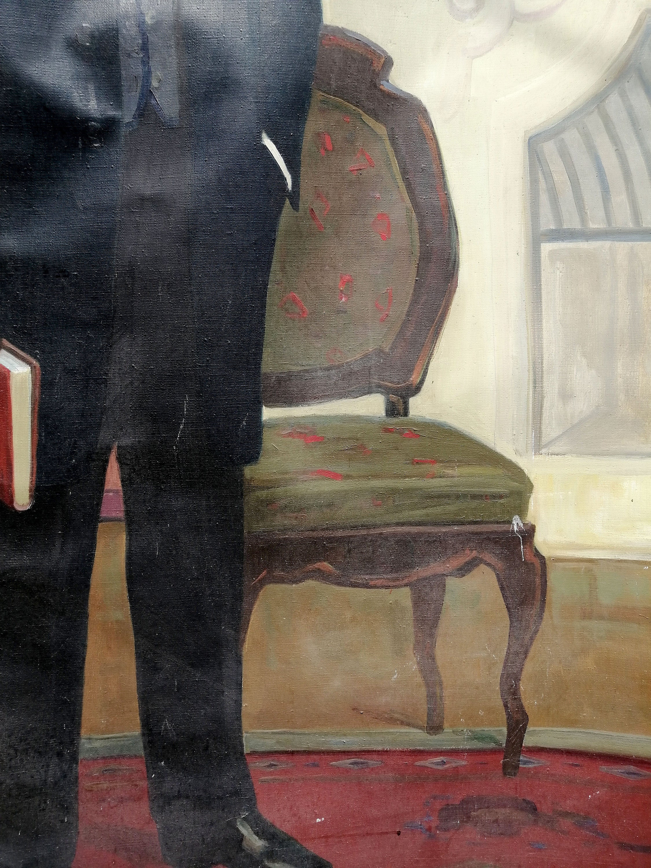 Social realism oil painting Karl Marx Unknown artist original | Etsy