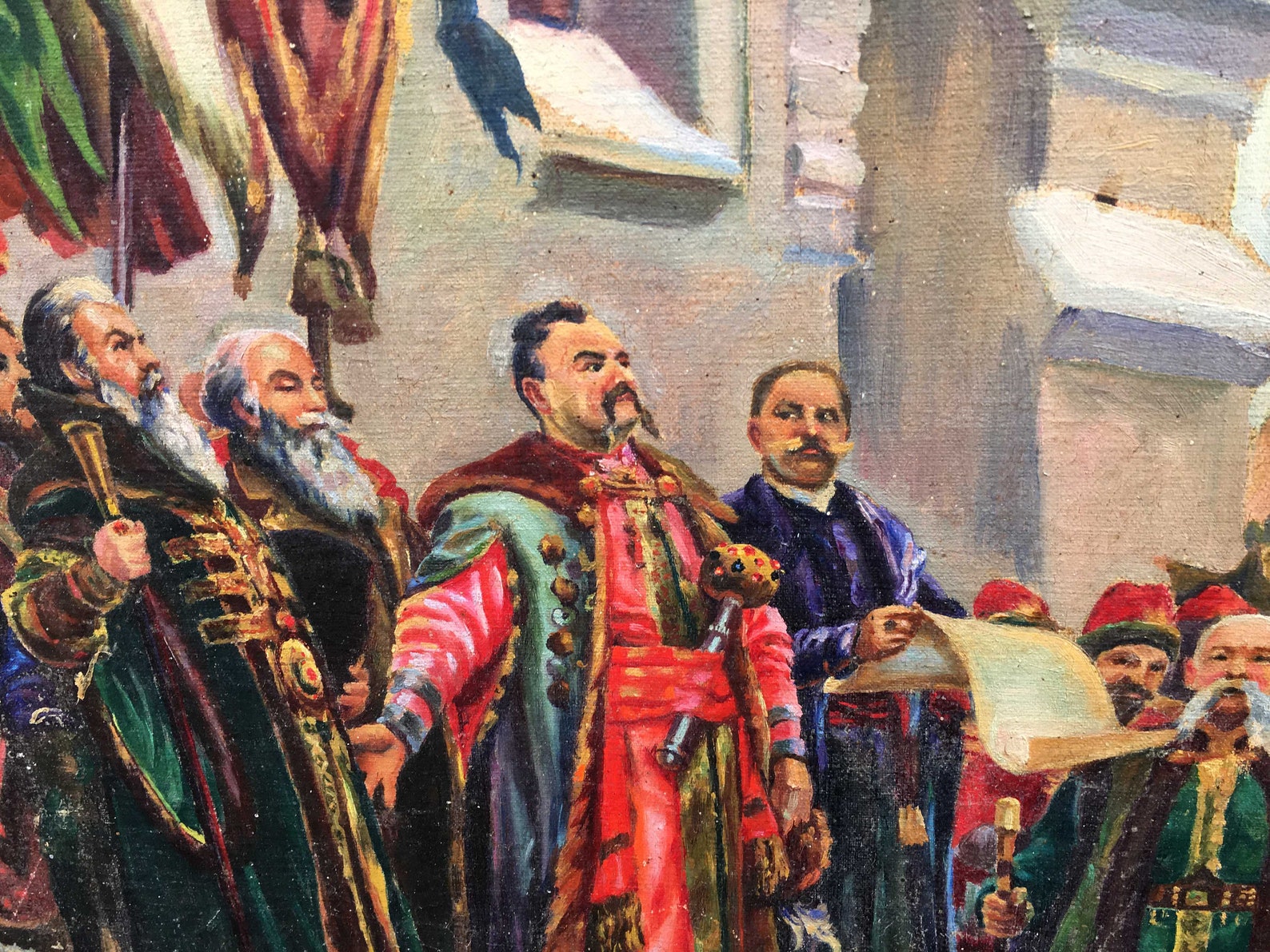 Oil Painting the Reunification of Ukraine and Russia Original - Etsy